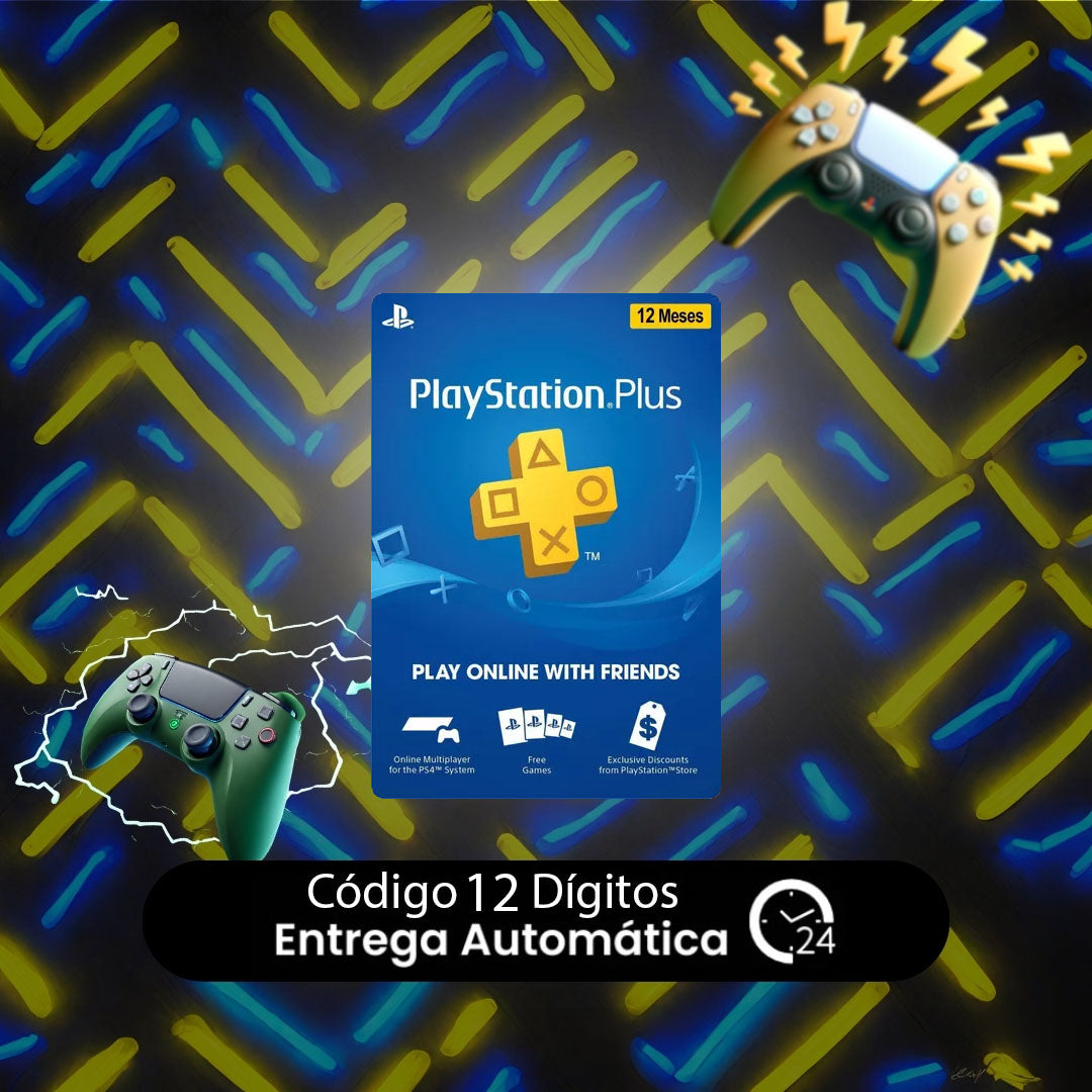 PS Plus 12 Digitos 1 Ano