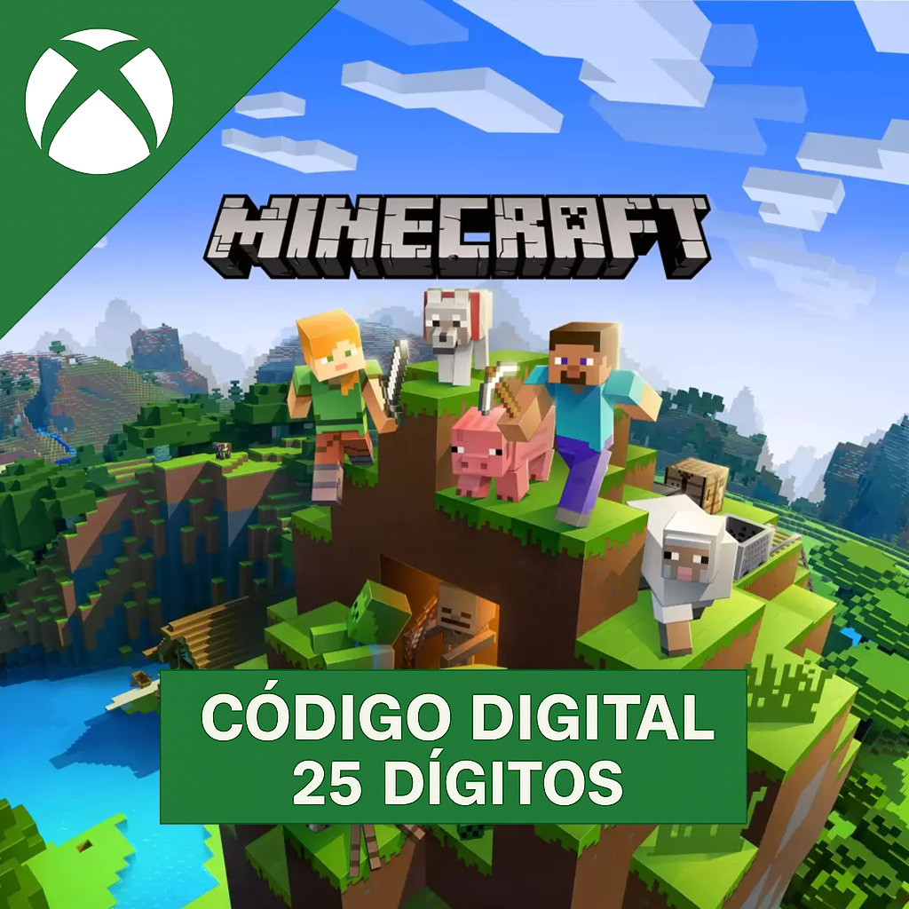 Minecraft Xbox REGIÃO - Código 25 Dígitos – Games Safari Loja
